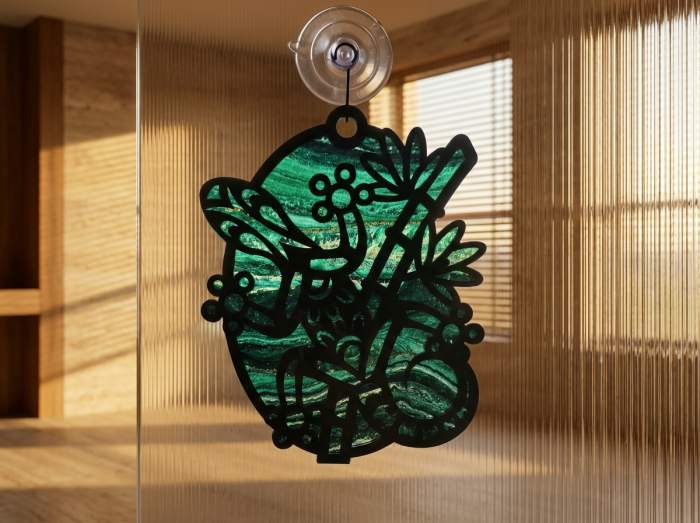 Acrylic Suncatcher Window Decor - DarteGlass - Fused Glass Designs, Jewelry